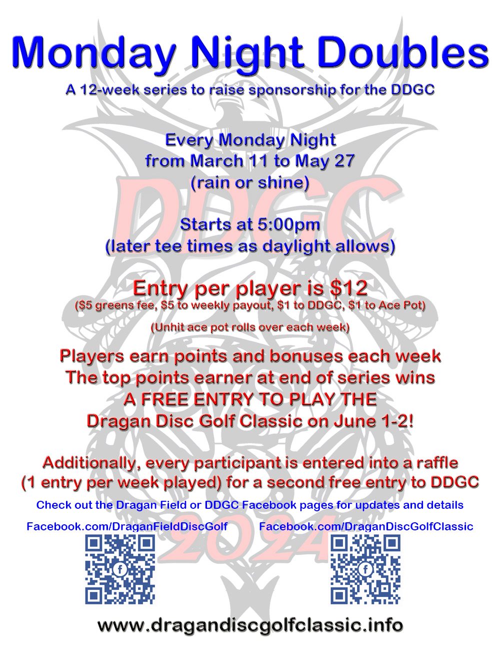 Monday Doubles (DDGC Series 2024) - Week 12 | Auburn, ME | UDisc Events