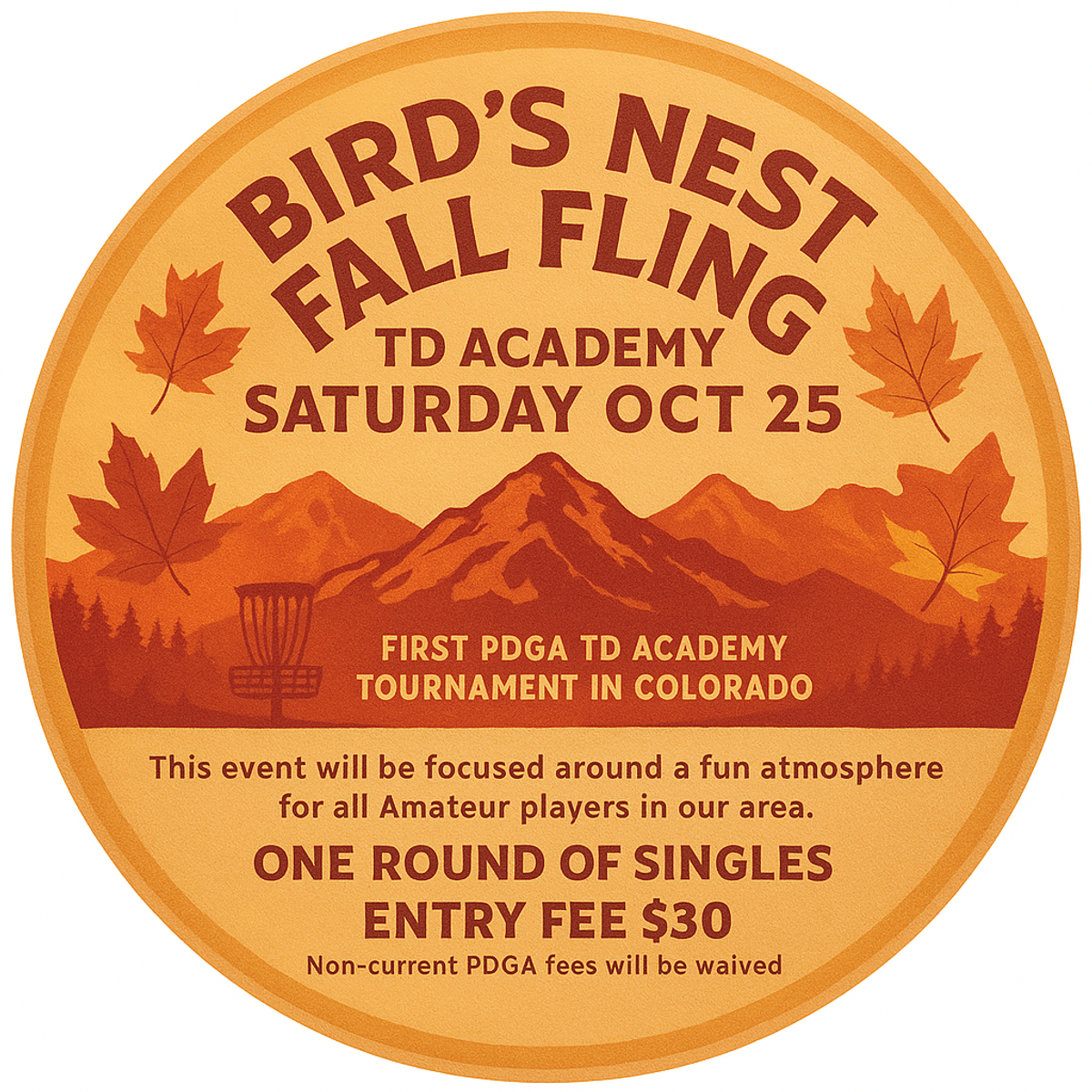 Bird's Nest Fall Fling - TD Academy | Arvada, Colorado | UDisc Events