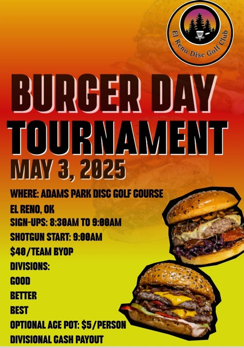 El Reno DGC Burger Day Mini @ Adams Park Disc Golf Course | El Reno, OK ...