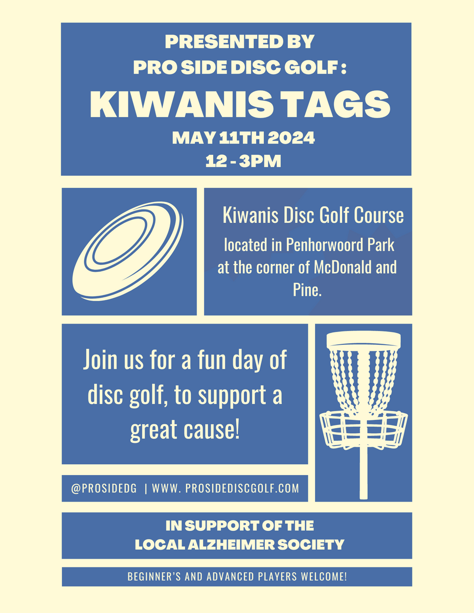 Kiwanis Tags - Presented by Pro Side Disc Golf | Sault Ste. Marie, ON ...